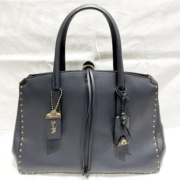 Coach | Bags | Coach Cooper Carry All With Rivets 3932 2way Bag Handbag ...